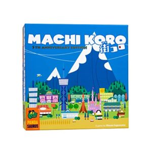 machi koro board game the ultimate city-building game! fast-paced dice rolling strategy game for kids and adults, ages 8+, 2-4 players, 30 minute playtime, made by pandasaurus games