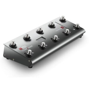 midi foot controller，meloaudio guitar floor multi-effects portable usb midi foot controller with 10 foot switches，2 expression pedal jacks and 8 host presets