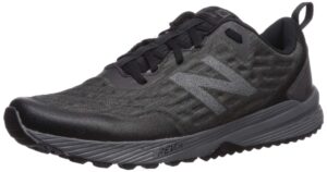 new balance men's nitrel v3 trail running shoe, black/magnet, 9 m us