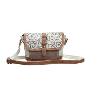 leaf print small/crossbody bag by myra bag