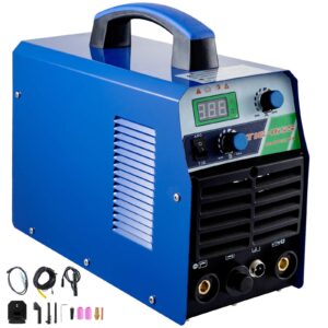 mophorn tig welder, 165 amp 110v & 220v dc dual voltage, 2 in 1 tig/arc welder with tig torch gun and cable, portable combo welding machine with digital display, 165a tig welder and 140a arc welder