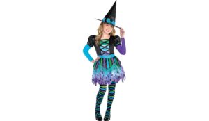 amscan pretty little witch costume dress - child small 4-6, 1 pc