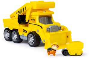 paw patrol, ultimate rescue construction truck with lights, sound and mini vehicle, for ages 3 and up