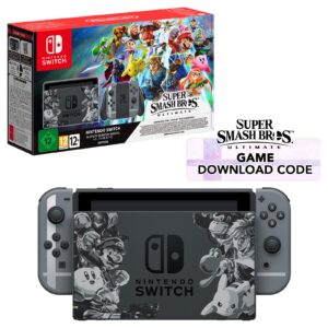 nintendo switch grey super smash bros. ultimate edition + super smash bros. download code