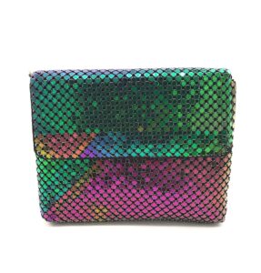 frewahmesh x-small women clutch metal mesh evening purse bag for cocktail party prom wedding banquet (multi color