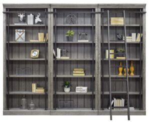 martin furniture avondale 3 bookcase wall gray