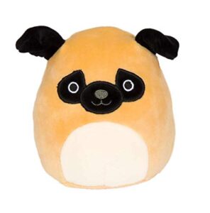 squishmallows official kellytoy plush 8" pug dog - ultrasoft stuffed animal plush toy, multicolor