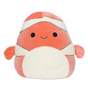 squishmallows official kellytoy plush 16" ricky the clownfish- ultrasoft stuffed animal plush toy