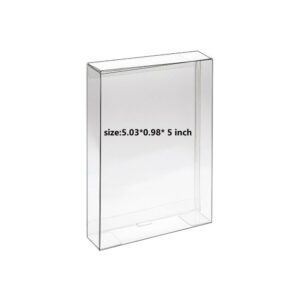 wicareyo 10pcs carts clear cib case sleeve box compatible for gameboy color advance gba gbc ngpc cartridge protector