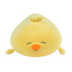 linzy plush 15" smoochy pals yellow chick, ultrasoft stuffed animal plush toy, cute squishy hugging plush pillow, for kids, kawaii