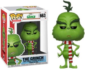 pop funko movies 663 the grinch with scarf exclusive vinyl figure