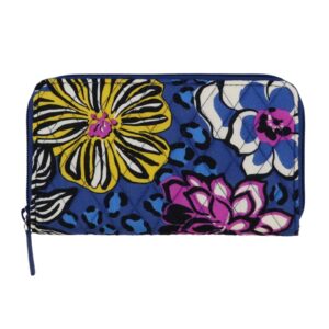 vera bradley accordion wallet (one size, african violet)