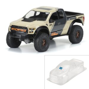 pro-line racing 2017 ford f-150 raptor clr body 12.3 wb crawlers pro351600 car/truck bodies wings & decals