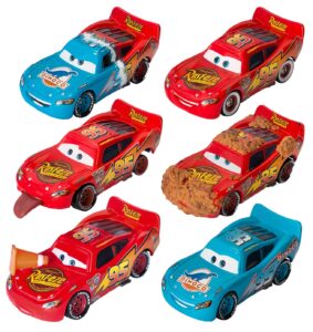 disney/pixar cars lightning mcqueen diecast memorable moments collection (6 pack)