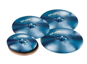 paiste color sound 900 series medium cymbal set extended odd w/free 17" crash (blue)