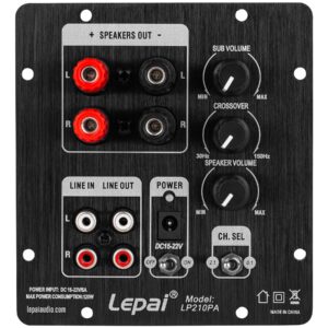 lepai lp210pa 2x30w + 60w 2.1 channel mini plate amplifier tpa3118