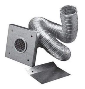 simpson dura vent 2" x 10' outside air kit aluminum flex pipe kit for pellet stove fresh air intake