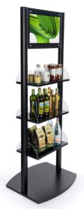 displays2go digital sign shelving racks, plug n-play, 21.5" screen, built-in-speakers â€“ (drs21bk)