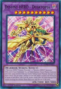 yu-gi-oh! - destiny hero - dusktopia - lehd-ena32 - common - 1st edition - legendary hero decks - destiny hero deck