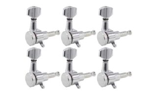 6r inline chrome guitar locking tuners tuning pegs keys machine heads right hand for fender stratocaster telecaster style electric guitar chrome