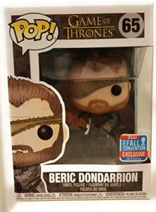 funko pop! television: game of thrones - beric dondarrion with flame sword 2018 fall convention shared exclusive