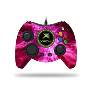 mightyskins skin compatible with microsoft xbox one hyperkin duke controller - red mystic flames | protective, durable, and unique vinyl decal wrap cover | easy to apply and remove | made in the usa