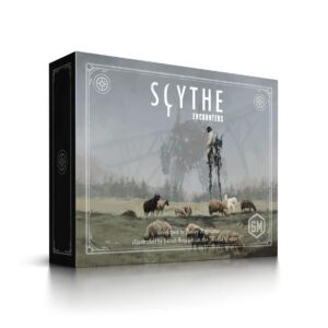 stonemaier games: scythe encounters expansion | add to scythe (base game) | 32 new encounter cards | ages 14+, 1-5 players, 115 mins