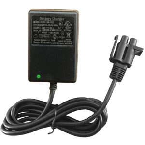 24v b-type plug charger, for 24-volt gravedigger monster truck & yamaha grizzly riding children ride on toy car grave digger