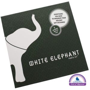 white elephant party kit - the best gift to organize the gift exchange game with the worst gifts as seen in rolling stone!