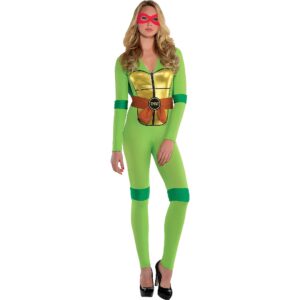 amscan teenage mutant ninja turtles sexy halloween costume for women, small, with included accessories