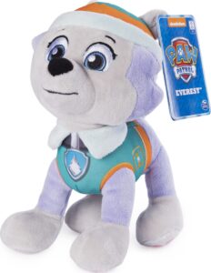 paw patrol, 8" everest plush toy, standing plush with stitched detailing, for ages 3 & up