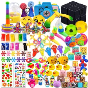 edsportshouse party favors for kids toy assortment bundle,puzzles,finger gyro spiral twister toys for birthday party,classroom rewards,carnival prizes,pinata filler,treasure box,goodie bag filler