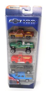 matchbox 100 years anniversary chevrolet trucks 5-pack, 1:64 scale