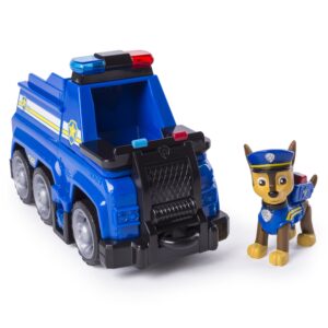 paw patrol ultimate rescue - chase’s ultimate rescue police cruiser with lifting seat & fold-out barricade, for ages 3 & up