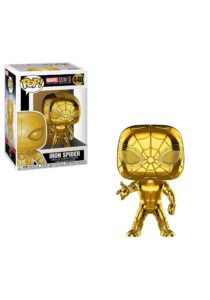 funko pop! marvel: studios 10 - iron spider (chrome) toy, multicolor