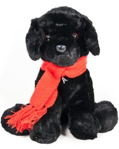 bearington cole the black labrador puppy, black lab stuffed animal, 7.5 inch dog plush, black stuffed dog, ideal christmas stuffed dog gift for toddlers, kids & teens