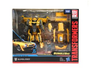 transformers studio series deluxe class rebekah's garage bumblebee with charlie exclusive figure