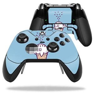 mightyskins skin compatible with microsoft xbox one elite controller - whale ice cream | protective, durable, and unique vinyl wrap cover | easy to apply, remove, and change styles | made in the usa