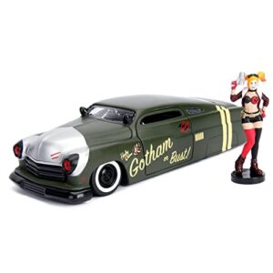 jada toys 1: 24 1951 mercury w/harley quinn figure, green