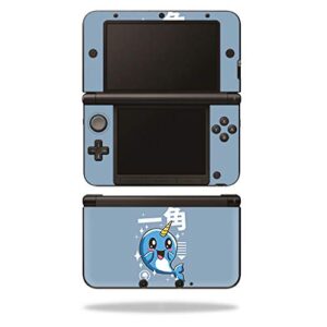 mightyskins skin compatible with nintendo 3ds xl - narwhal kawaii | protective, durable, and unique vinyl decal wrap cover | easy to apply, remove, and change styles | made in the usa