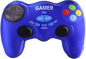 iscream game on! bubble gum scent video game controller shaped 9" x 6.75" mini pillow