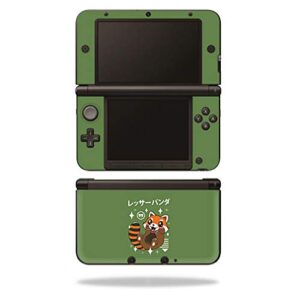 mightyskins skin compatible with nintendo 3ds xl - red panda kawaii | protective, durable, and unique vinyl decal wrap cover | easy to apply, remove, and change styles | made in the usa