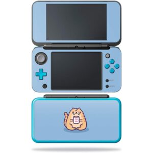 mightyskins skin compatible with nintendo new 2ds xl - f you cat | protective, durable, and unique vinyl decal wrap cover | easy to apply, remove, and change styles | made in the usa