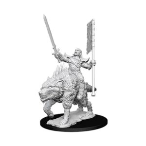 pathfinder battles deep cuts unpainted miniatures: wave 7: orc on dire wolf