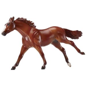 breyer stablemates justify horse model toy (1: 32 scale), brown