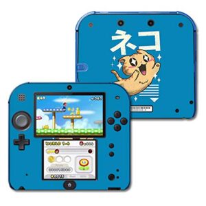 mightyskins skin compatible with nintendo 2ds - feline kawaii | protective, durable, and unique vinyl decal wrap cover | easy to apply, remove, and change styles | made in the usa