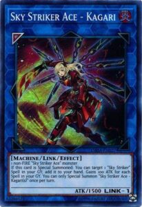 yu-gi-oh! - sky striker ace - kagari - dasa-en027 - super rare - unlimited - dark saviors