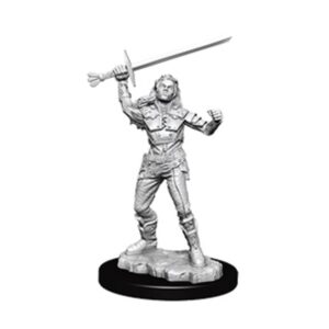 d&d nolzurs marvelous unpainted miniatures: wave 7: half-orc female fighter