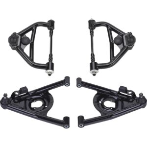 1970-81 camaro upper and lower tubular control arms, black, set