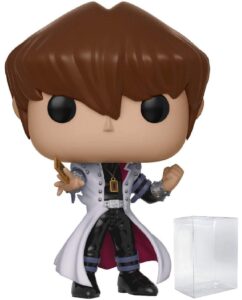 funko pop! animation: yu-gi-oh! - seto kaiba vinyl figure (bundled with pop box protector case)